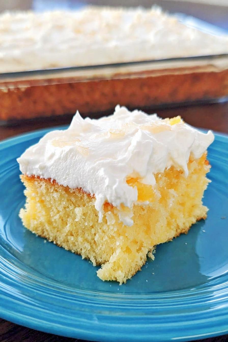 Sunshine Mandarin Orange Cake with Creamy Pineapple Frosting