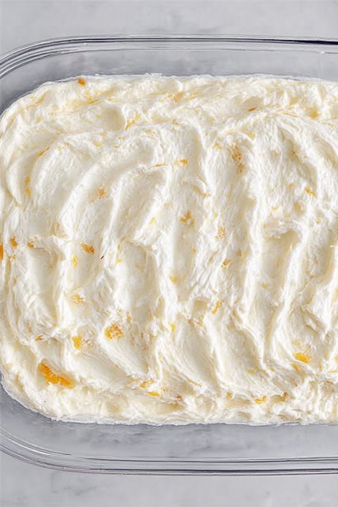 Sunshine Mandarin Orange Cake with Creamy Pineapple Frosting