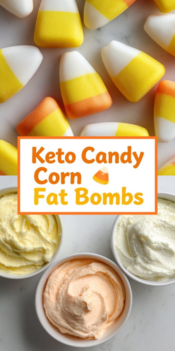 Keto Candy Corn Fat Bombs (Easy Low-Carb Halloween Treat)